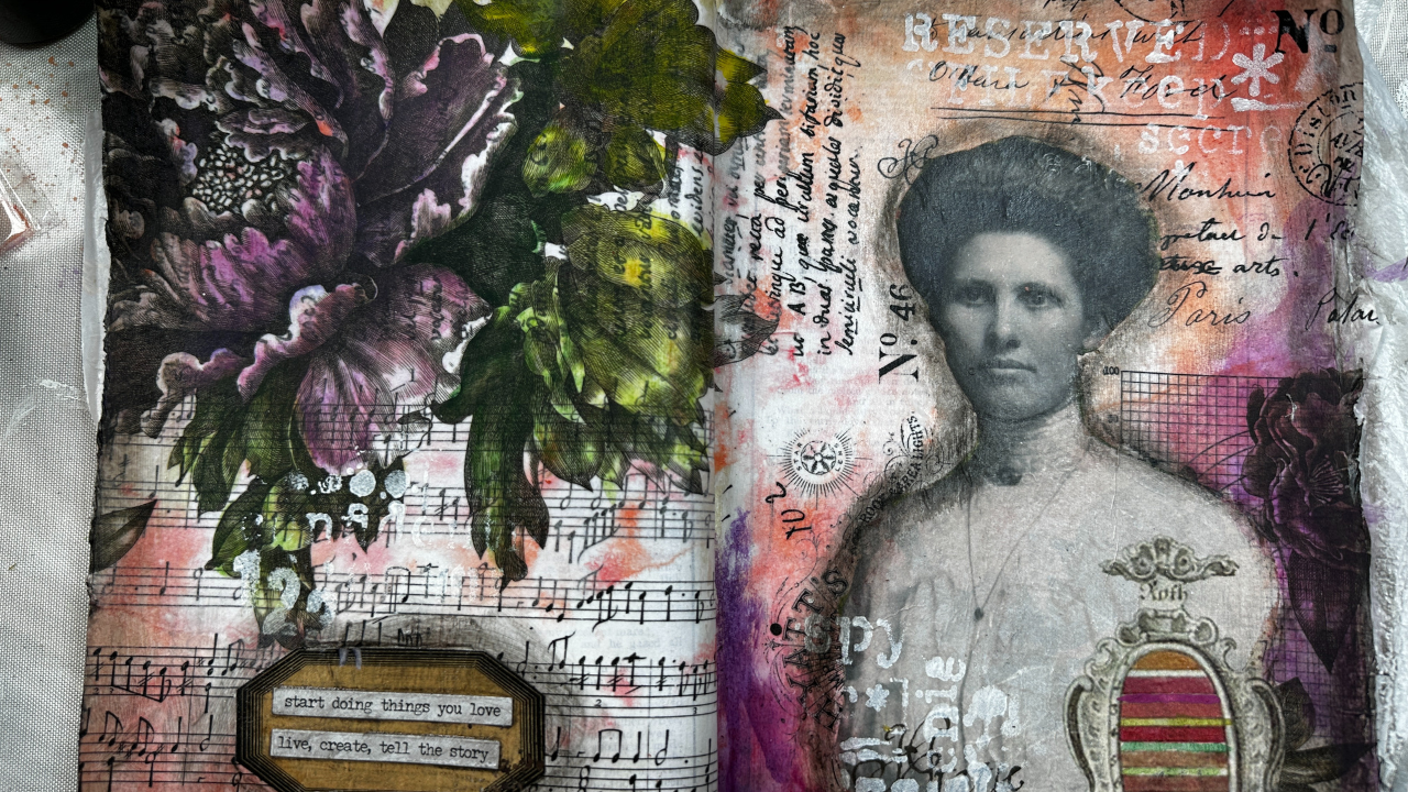 How to Turn a Thrift Store Book into an Art Journal – Roycycled Treasures
